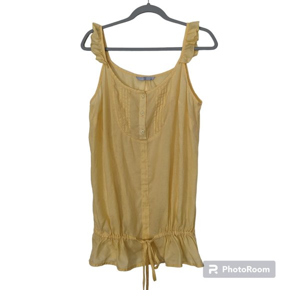 Tu | Tops | Womens Ruffle Strap Top Yellow Size 4 | Poshmark